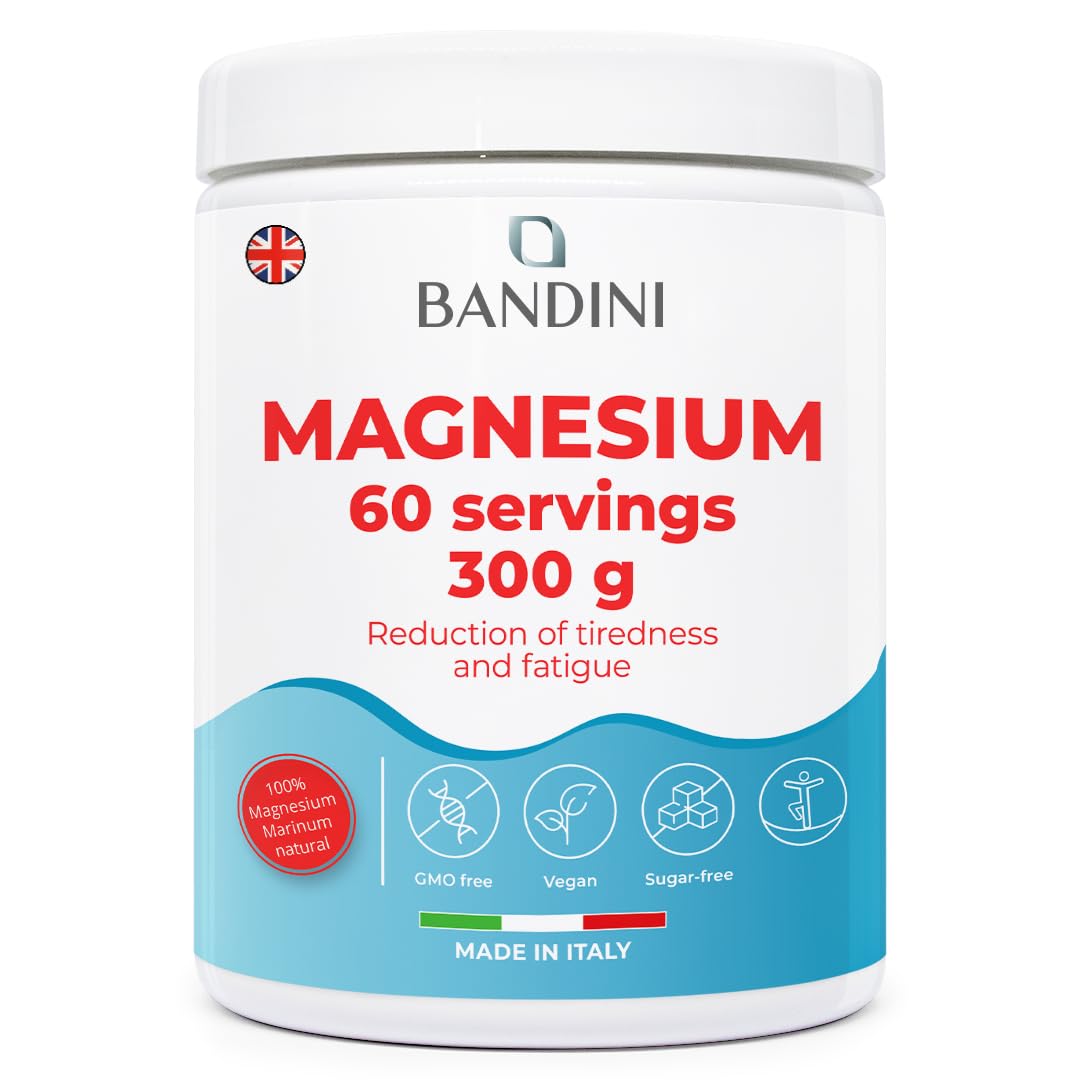 Bandini® Magnesium Powder 430mg - Pure Magnesium 60 Doses, Magnesium ...
