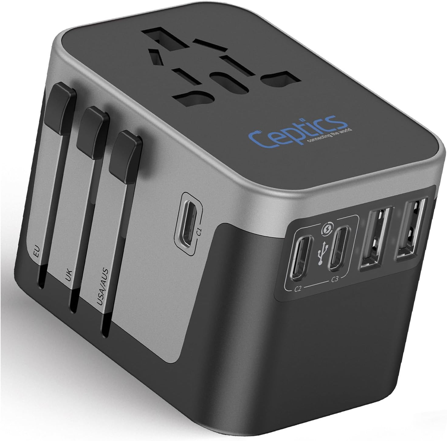 Amazon.com: Ceptics World International Travel Plug Adapter - Powerful ...
