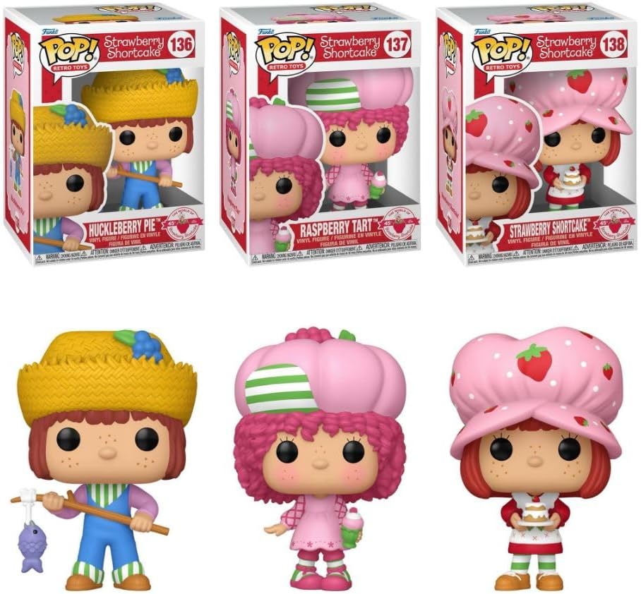Amazon.com: Funko Strawberry Shortcake Pop! Complete Set (3) : Toys & Games