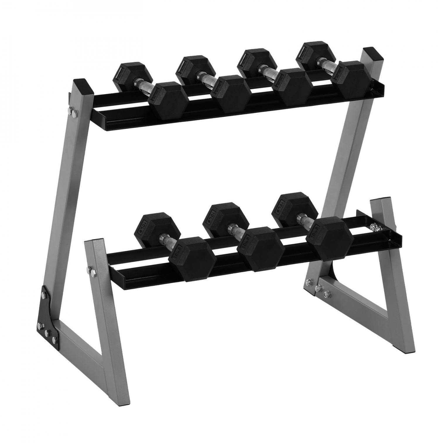 Buy COOH 2-Tier Multifunctional Dumbbell Rack - Squat Rack with Weights ...