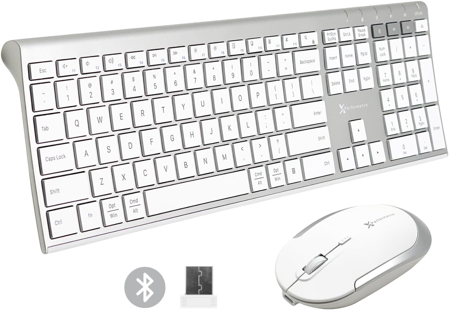 Amazon.com: X9 Performance Slim Bluetooth Keyboard and Mouse Combo ...