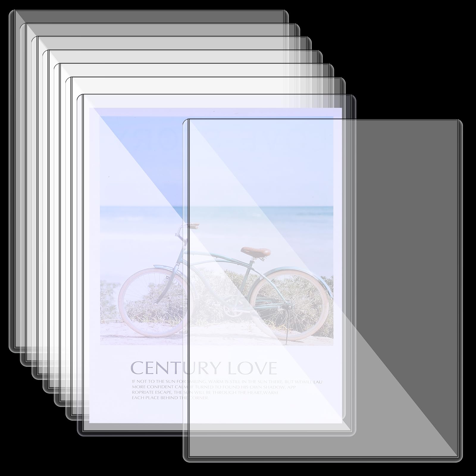 Amazon.com : Clear Rigid Print Protectors, 8.5 x 11 in, Hard Plastic ...