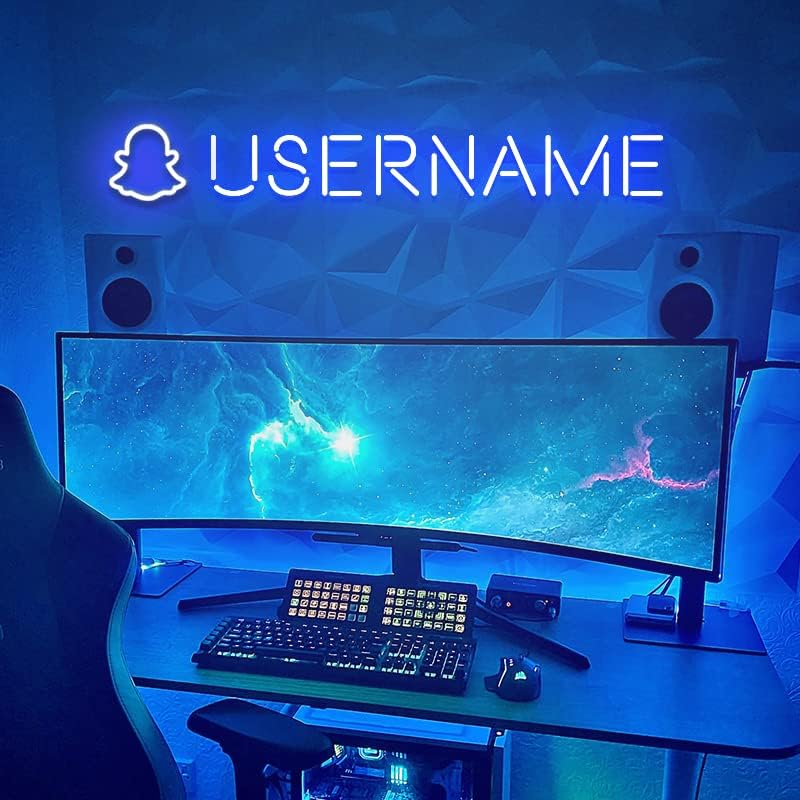 Amazon.com : Custom Gamer Tag Neon Signs for Wall Decor, Personalized ...