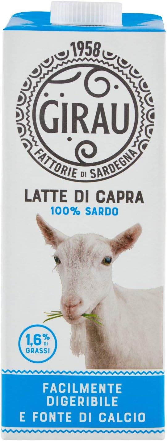 Girau Latte Capra Parzialmente Scremato Uht, 1000ml : Amazon.it ...