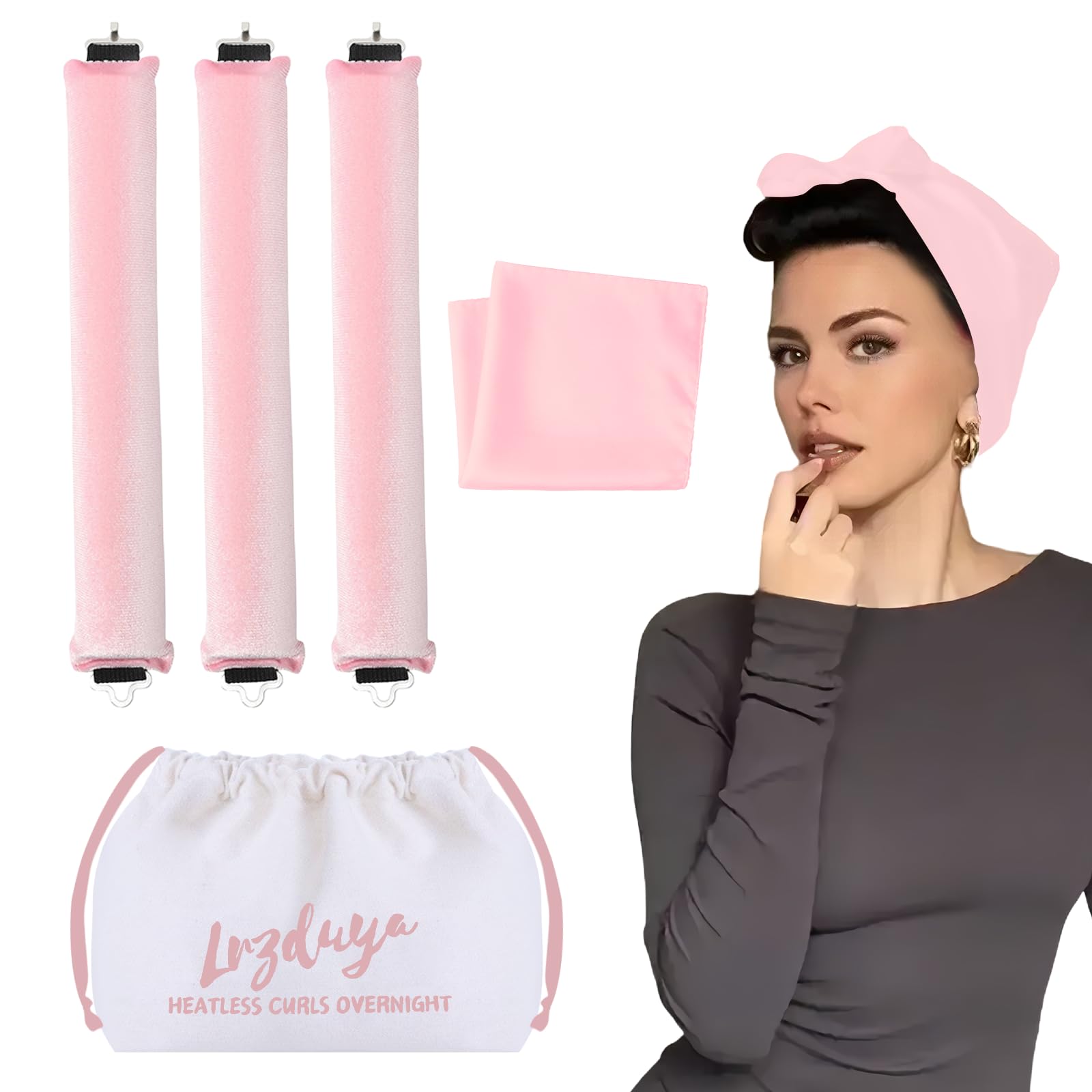 Amazon.com : Heatless Curls Overnight Rods Heatless Hair Curler Hair ...