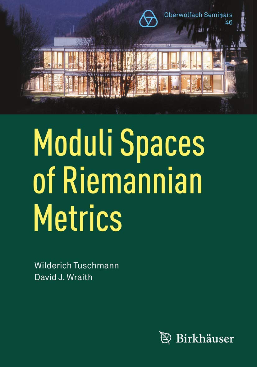 Snapklik.com : Moduli Spaces Of Riemannian Metrics