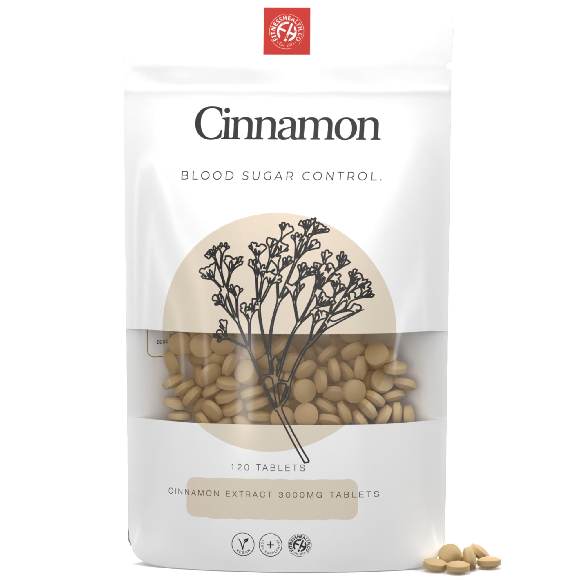 Fitness Health Cinnamon Extracts Tablets 3000MG - Cinnamon Bark ...