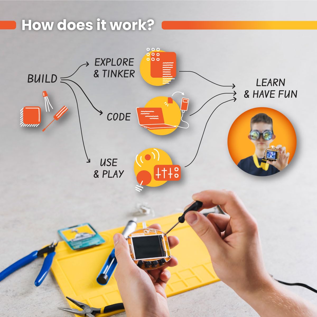 Snapklik.com : Kids STEM Toys Electronics Kit Ages 11+ Science Kit ...