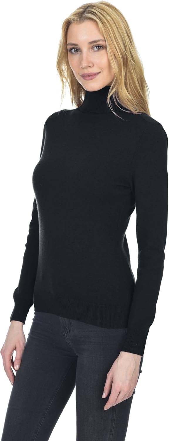 State Fusio Women’s Ribbed Turtleneck Sweater 100% Merino Wool Classic ...