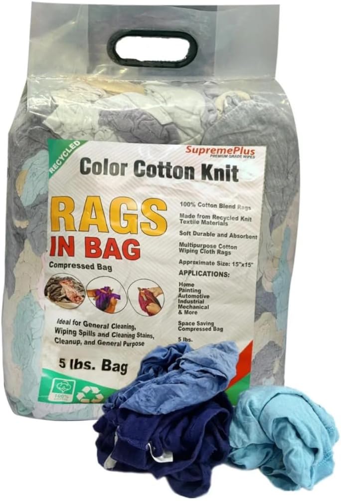 Amazon.com: SupremePlus Recycled Color Knit Cleaning Rags - Shop Bulk T ...