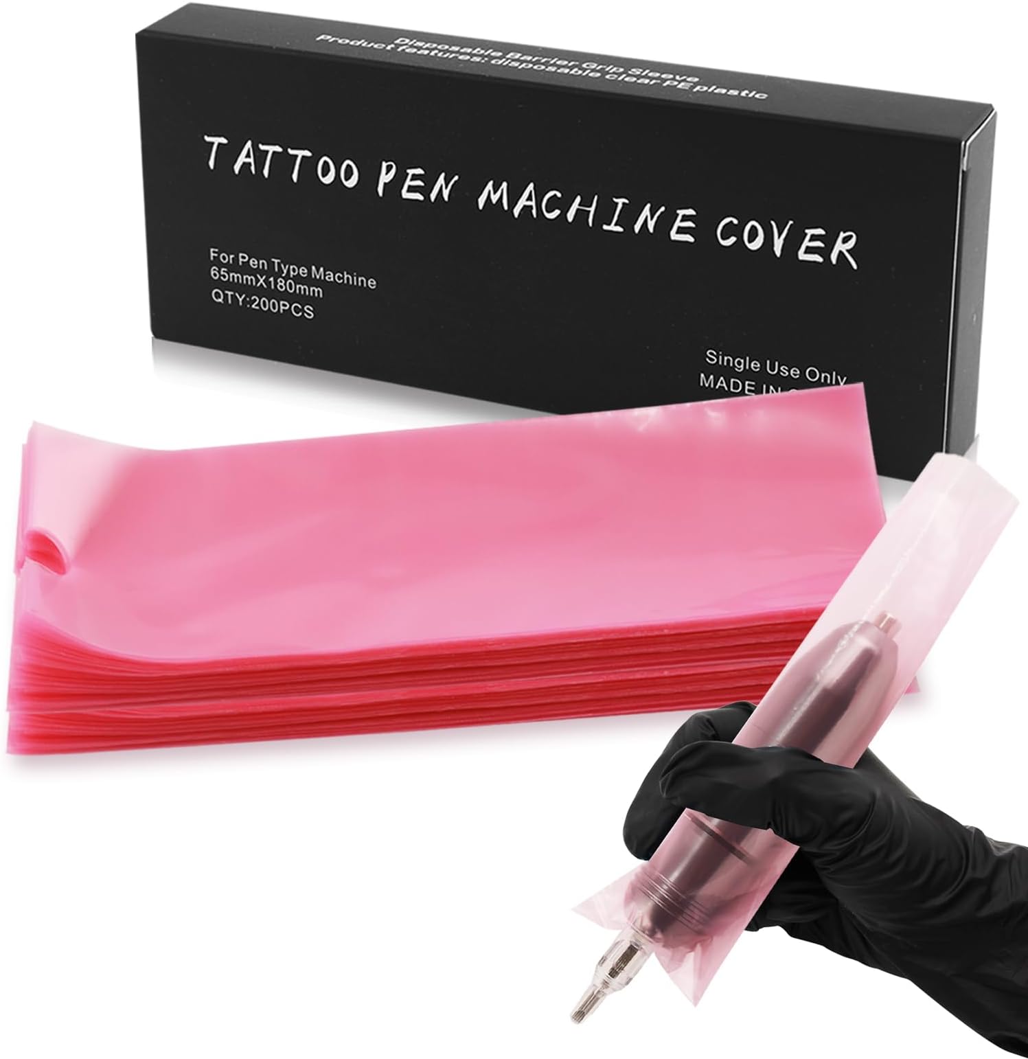Amazon.com: Large Pen Machine Covers, Anghie 200pcs Pink Pen Covers 2. ...