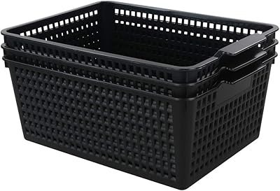 Amazon.com: MaxGear Organization and Storage 3 Packs, Plastic Storage ...