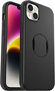 Amazon.com: OtterBox iPhone 14 Plus (Only) OtterGrip Symmetry Series Case - BLACK, built-in grip ...