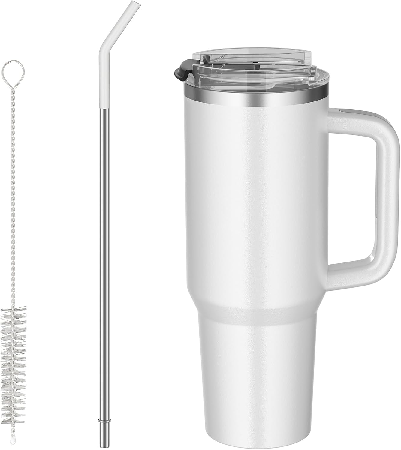 Amazon.com | weisidi 40 oz Tumbler With Handle and Straw, Reusable ...