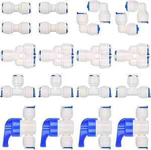 Amazon.com : BEIDUOYANG Water Filter Connection Kit Angle 1/4inch Quick ...