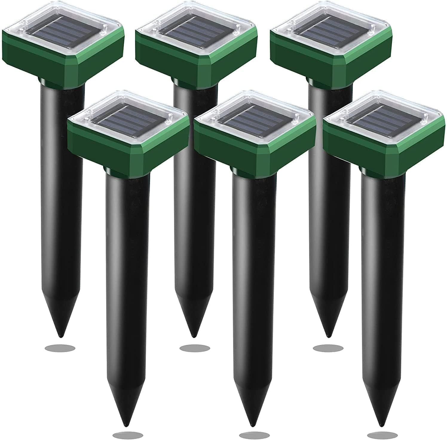 Amazon.com: 6 PK Solar Mole Repellent Outdoor Ultrasonic Gopher Control ...
