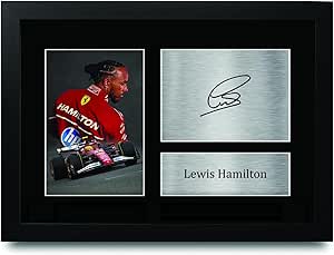 HWC Trading Lewis Hamilton Ferrari Gifts Printed Signed Autograph ...