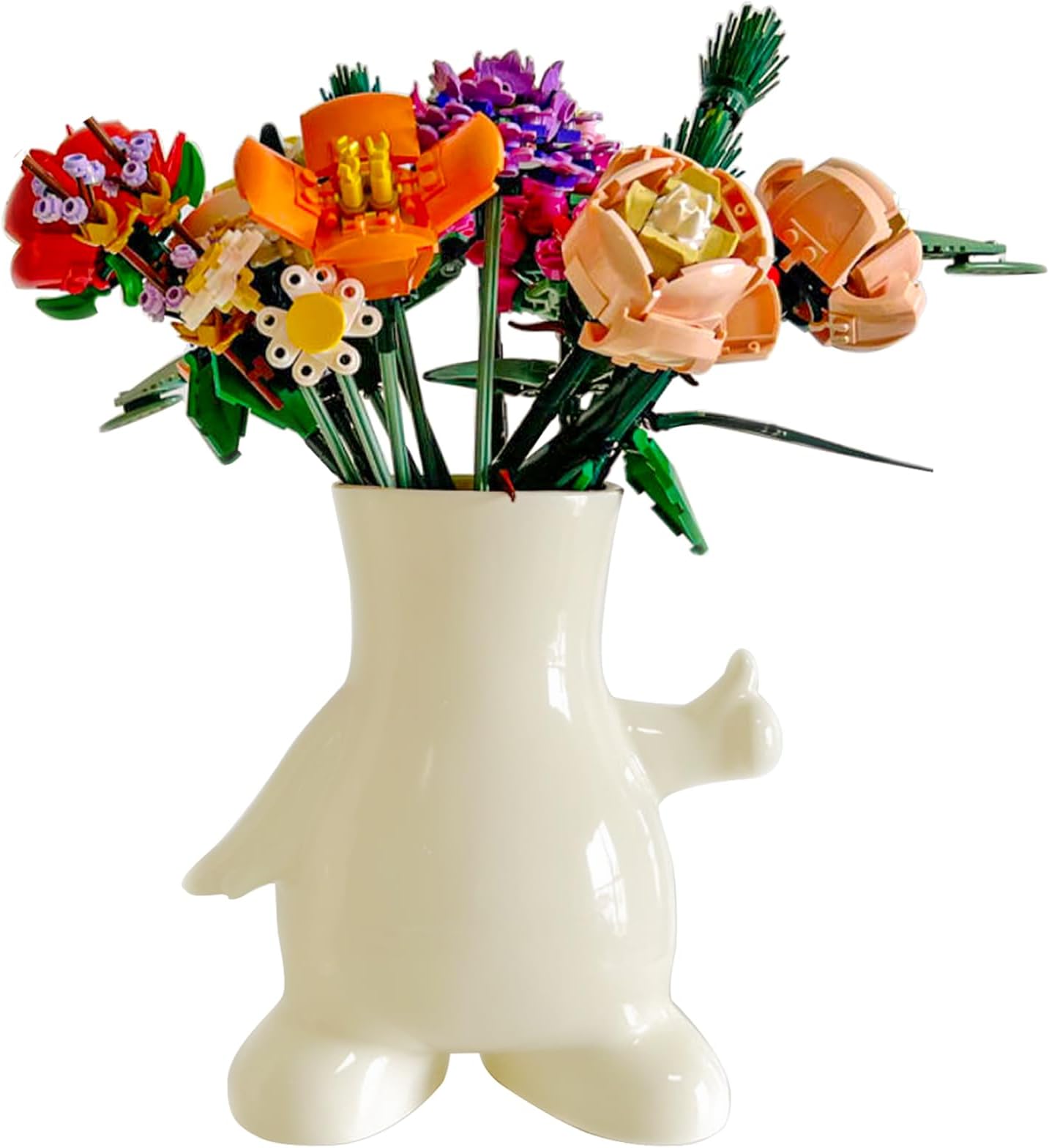 Amazon.com: Vase for Lego Flowers - Floating Rings Flower Vase for Lego ...