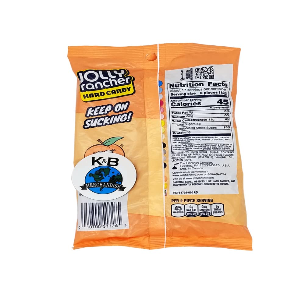 Peach Jolly Rancher Paquete variado de caramelos duros (2 paquetes ...