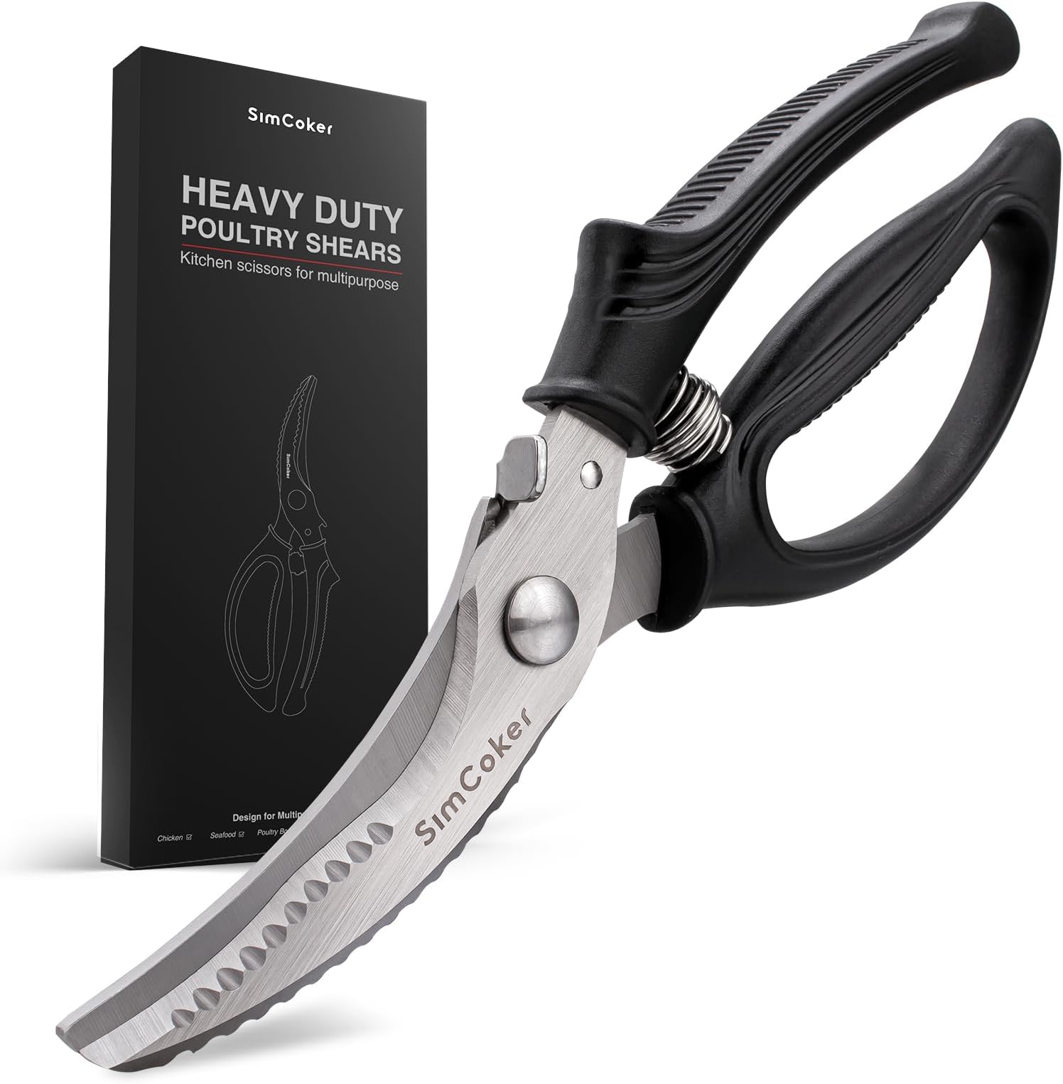 Amazon.com: Poultry Shears - Heavy Duty Kitchen Scissors for Cutting ...