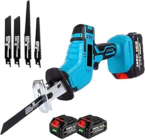 Amazon.co.jp: Chainsaw 18V Cordless Electric Reciprocating Saw Portable ...