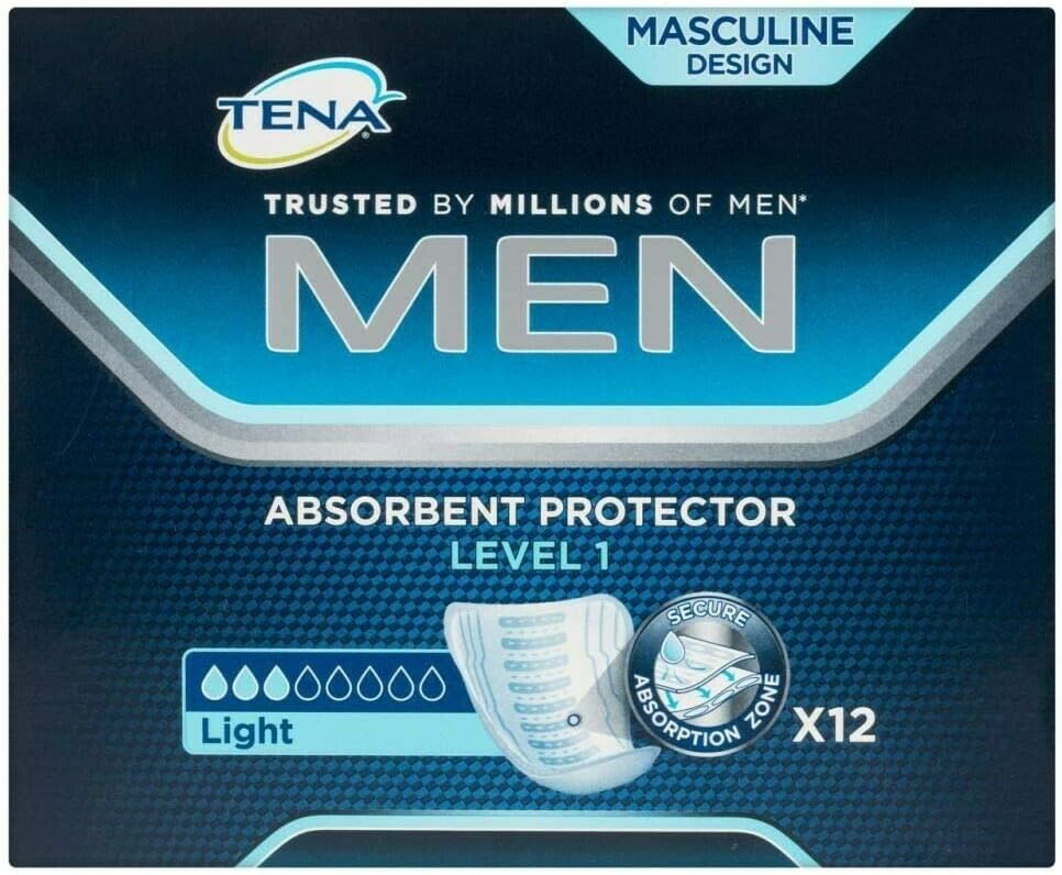 TENA Men Level 1 Absorbent Pads 12'S (Pack of 4) : Amazon.co.uk: Health ...