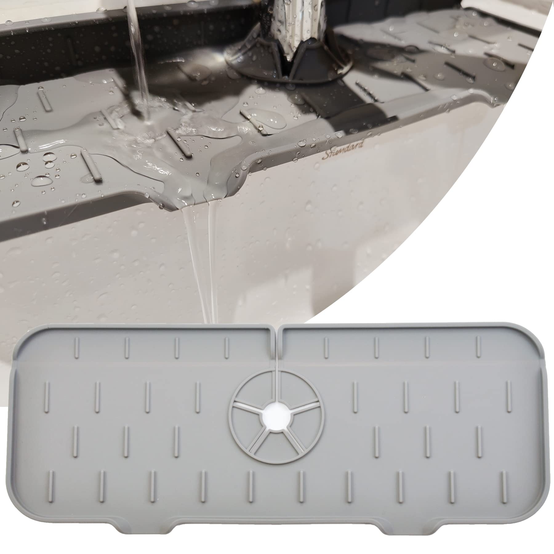 Amazon.com: Kitchen Faucet Sink Splash Guard, Silicone Faucet Water ...