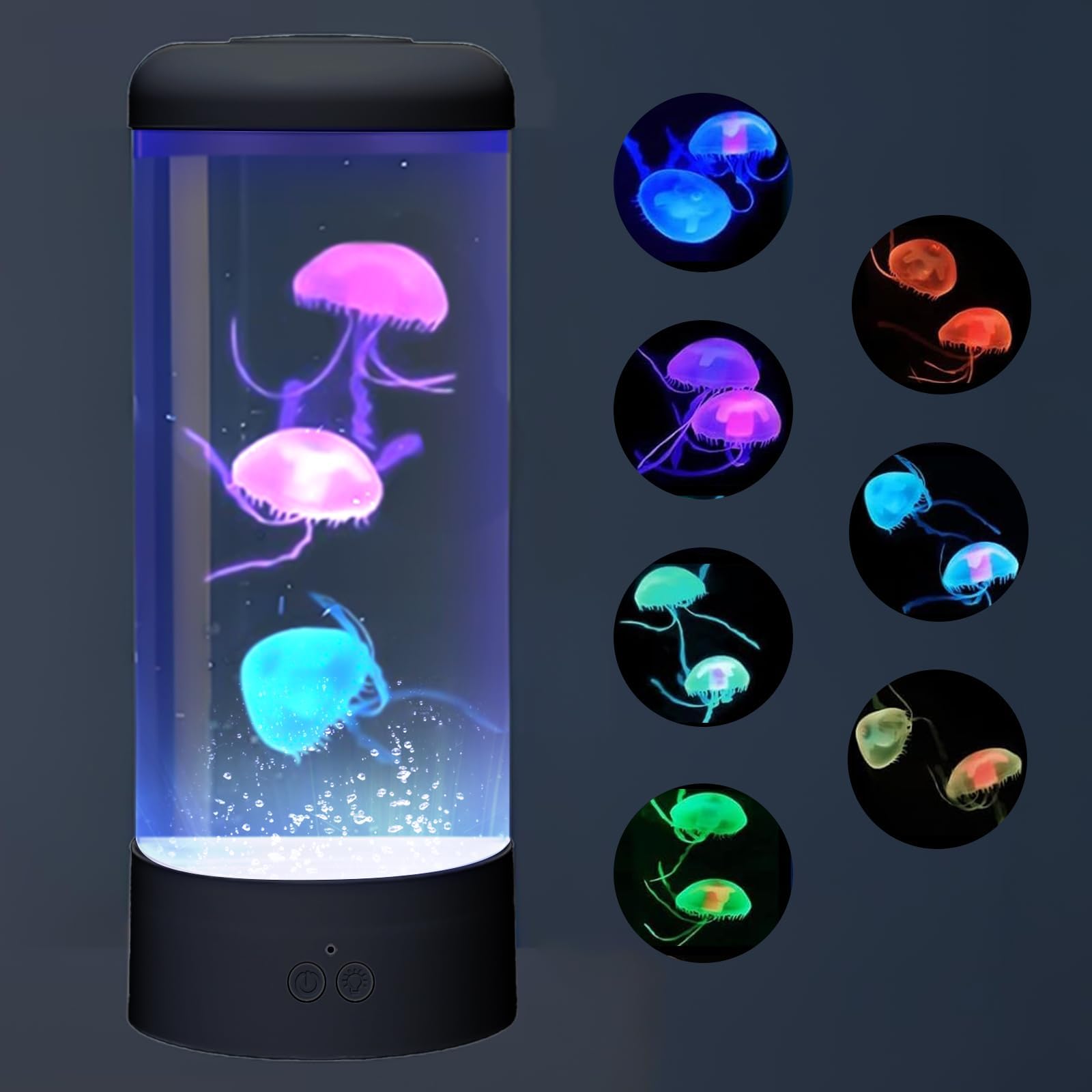 AONESY Jellyfish Lamp, 17 Color Changing Jelly Fish Tank Mood Lamps for ...