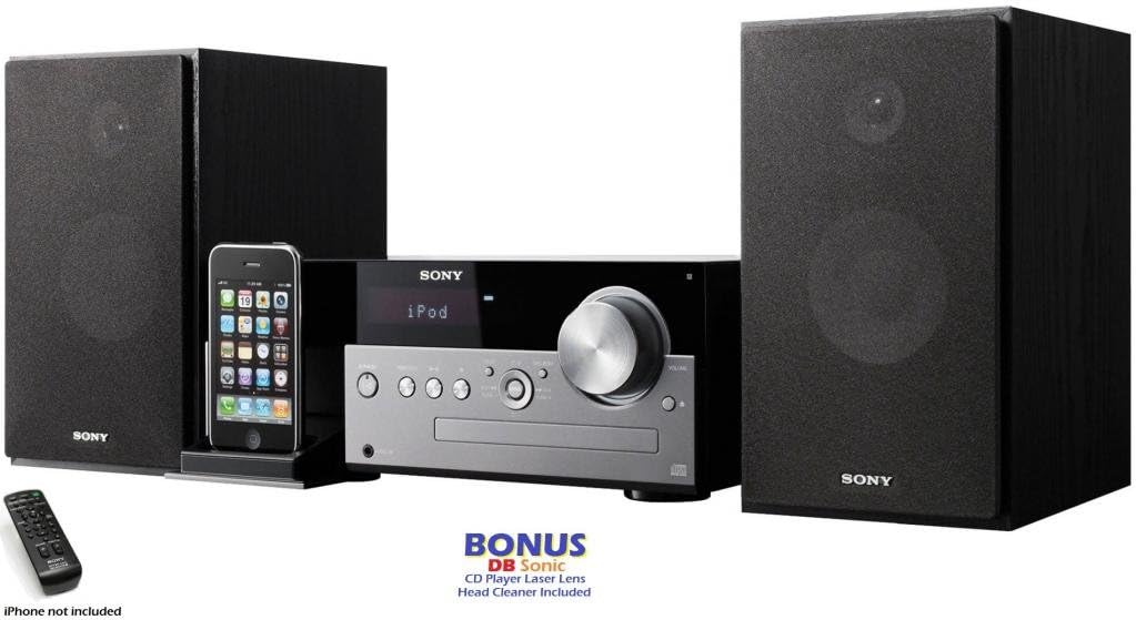 Sony Micro Hi-Fi Stereo Sound System with 30-Pin iPod Dock, MP3 CD ...