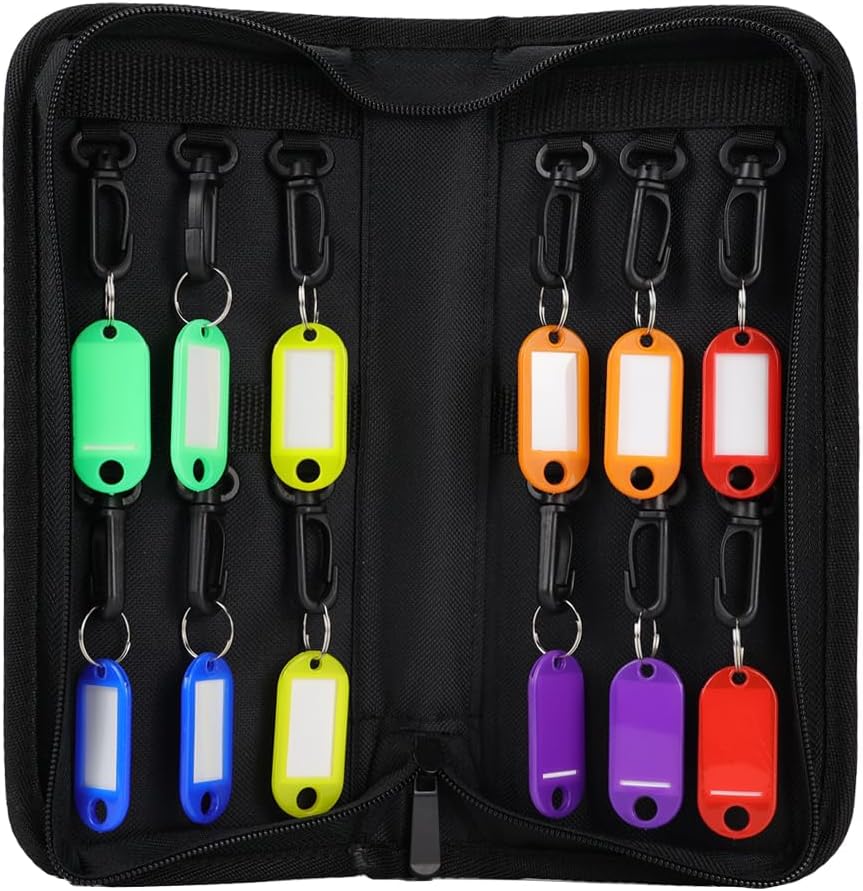 JUGREAT Key Organizer Case,Waterproof Key Binder with 12 Key Hooks and ...