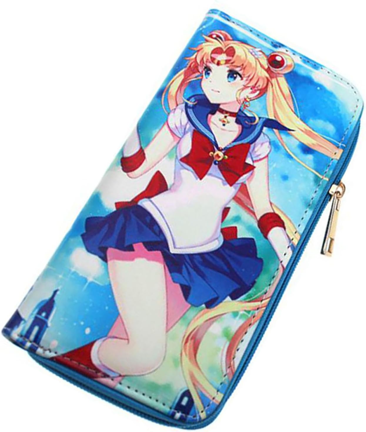 Amazon.com: WANHONGYUE Anime Wallet Zipper Long Clutch Bag Credit Card ...