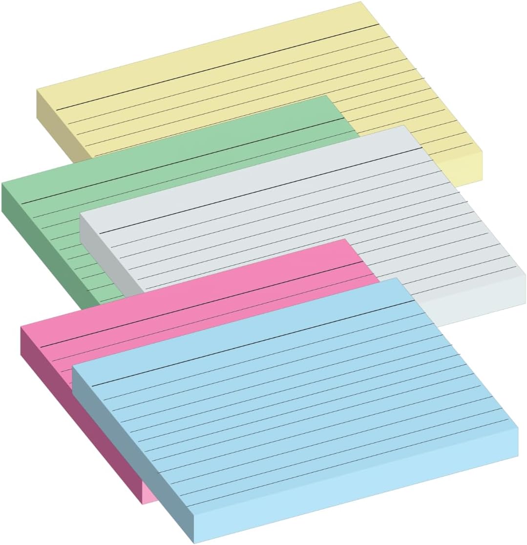 Silvine A6 Multi-Coloured Record Cards - Lined with Headline, 100 Cards ...