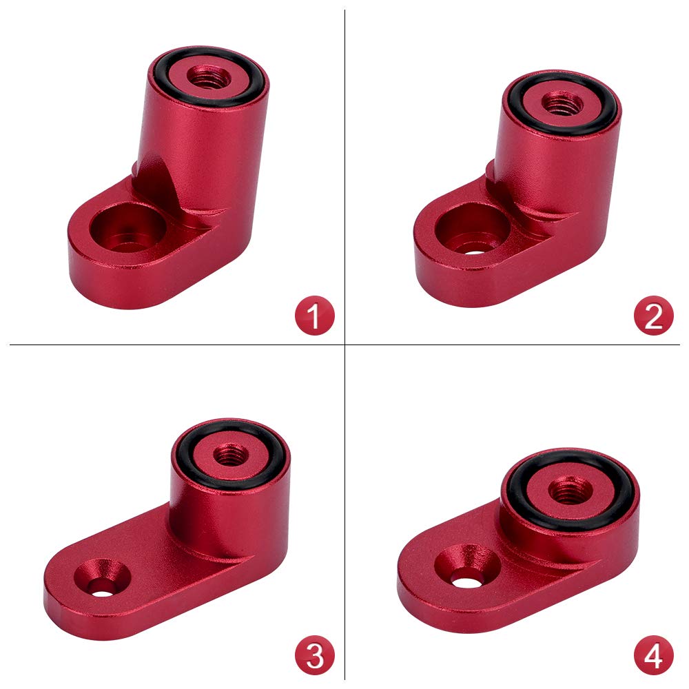 Snapklik.com : PQY Rear Wing Spoiler Riser Extender Kit Bolt-on Type ...