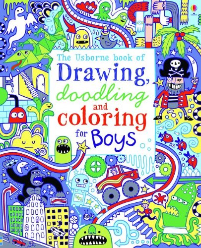 Amazon.co.jp: The Usborne Book of Drawing, Doodling and Coloring for ...