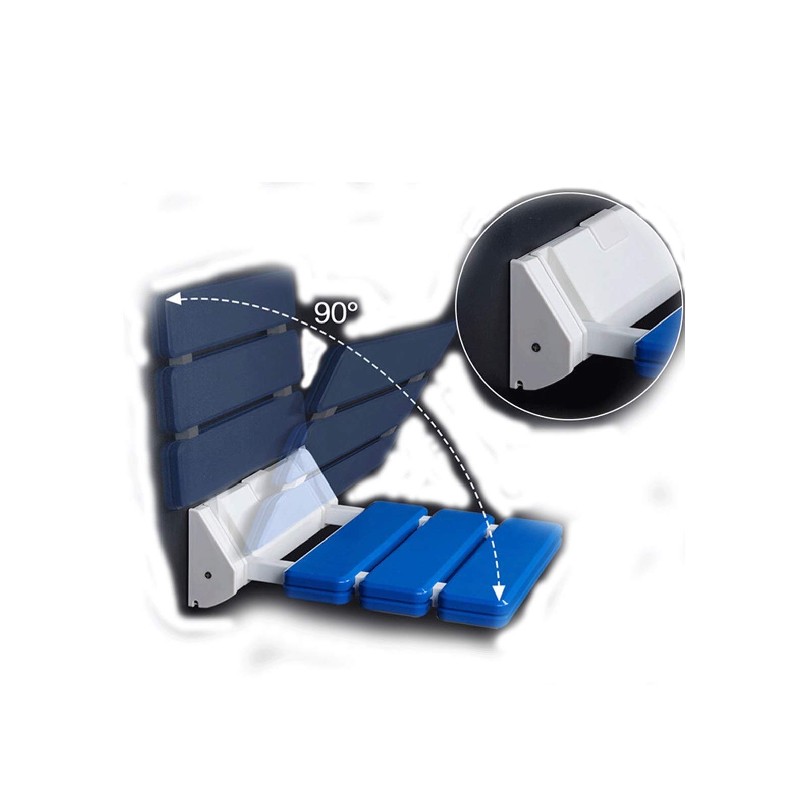 Buy KJGHJ Shower Stool Shower Seat Wall ed Shower Seat Shower Folding ...