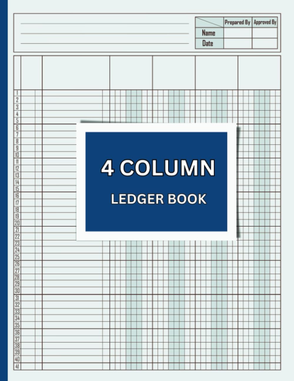 Amazon.com: 4 Column Ledger Book: Simple Pad for Small Business and ...