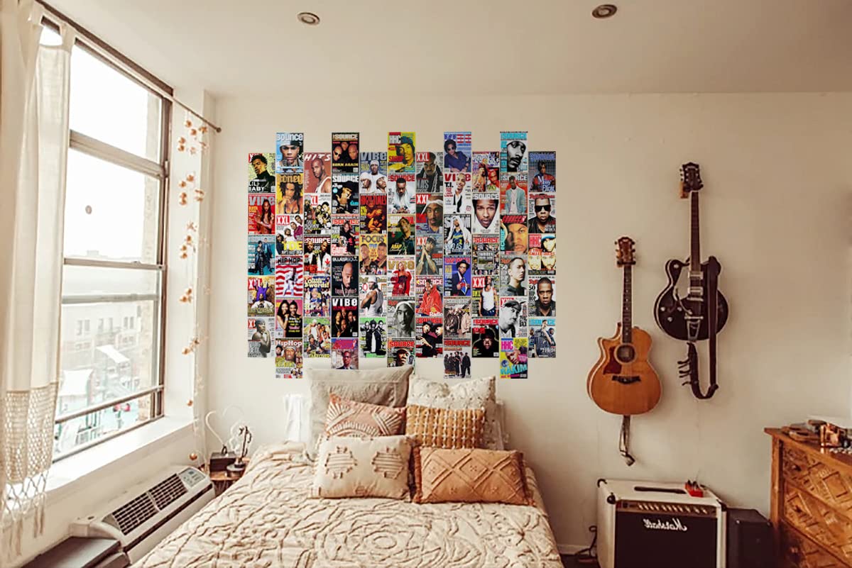 60 Pcs Print Hip Hop/Rap Wall Collage Kit | Music Posters for Room ...