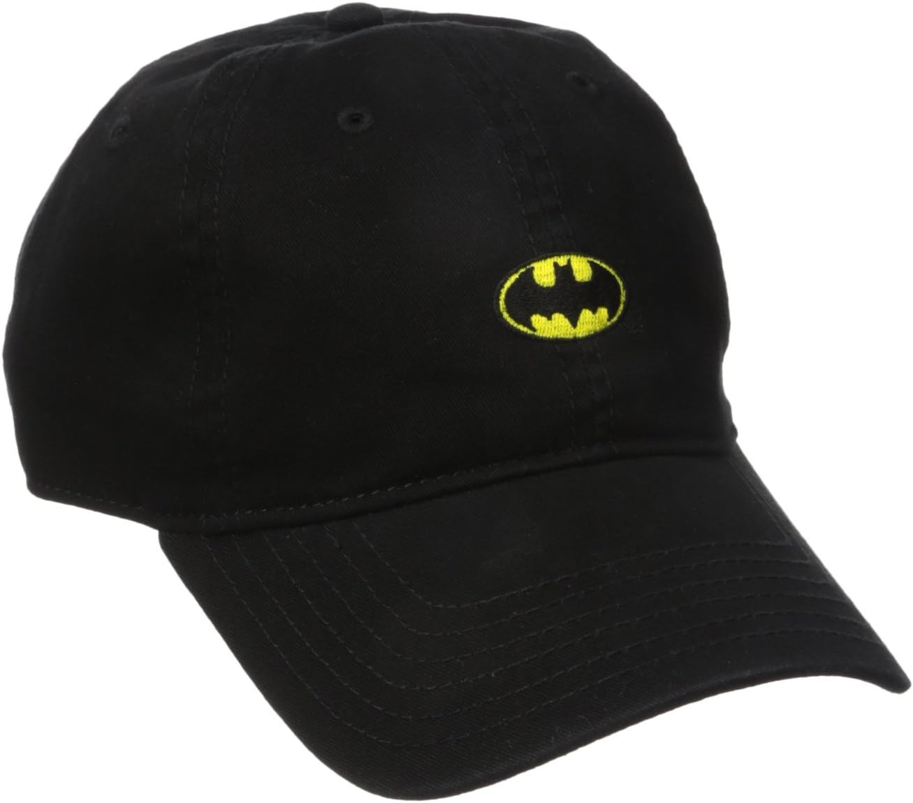 Batman Men's Batman Washed Twill Baseball Cap, Black, One Size at ...
