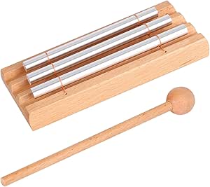 Amazon.com: LIEKE 3 Tone Hand Chime Bell Instrument Trio Classroom ...