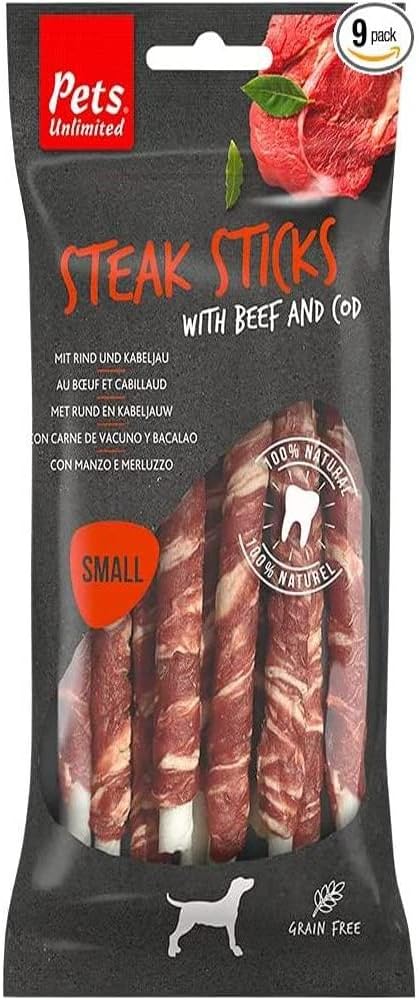 Pets Unlimited Chewy Sticks with Chicken Medium, Pack of 4 Premium high ...