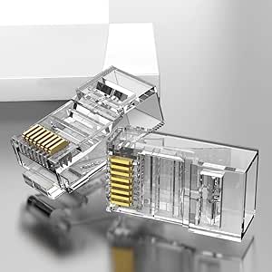 VENTION Ethernet Network Accessories RJ45 Modular Plug (Cat.6 UTP, Pack ...
