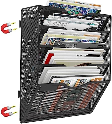 Amazon.com : Magnetic File Holder (5 Tier) for File Cabinets ...