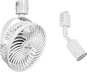 Amazon.com: ANYE J-Type Track White Track Ceiling Mini Fan x1, Track ...