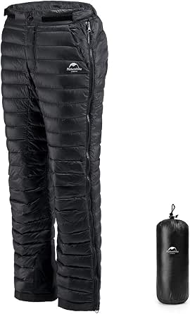 usharedo Men Women Outdoor Climbing Down Pants Windproof Winter Warm ...