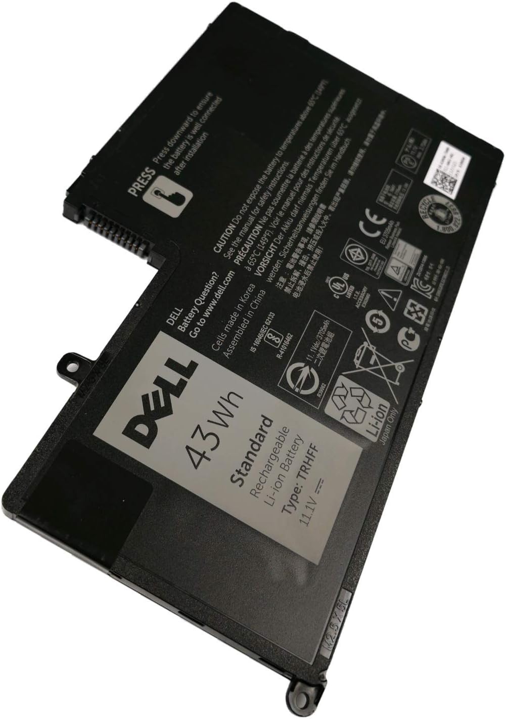 TRHFF New Genuine Dell Inspiron Latitude 43WHr 3-Cell Battery: 7P3X9 ...