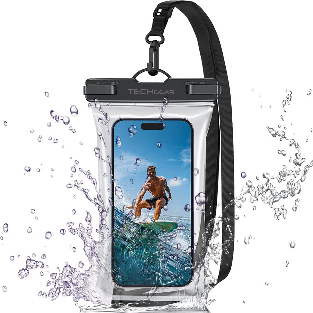 TECHGEAR Waterproof Phone Pouch, IPX8 Floating Waterproof Phone Case ...