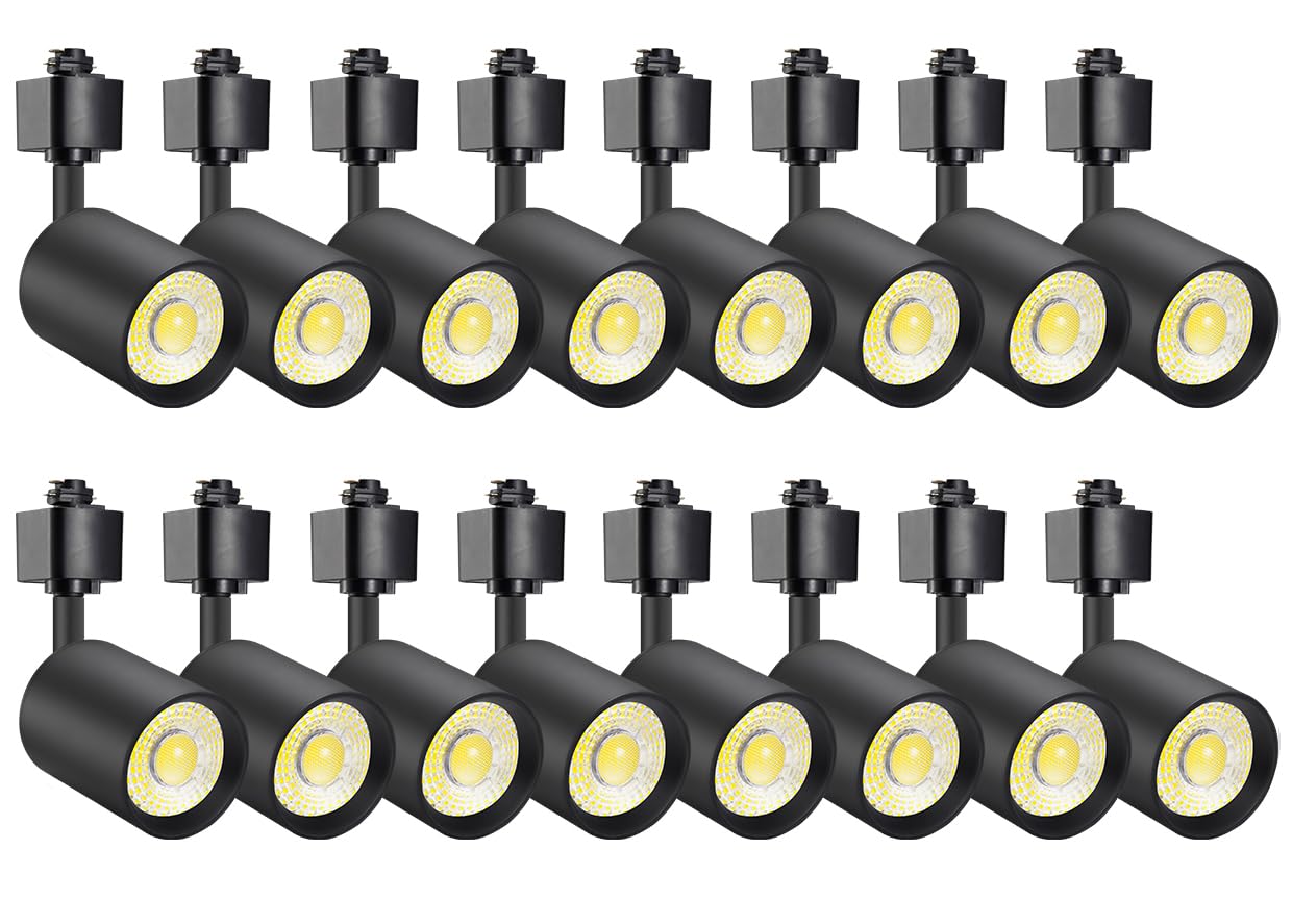 VANoopee 16 Pack 10W Dimmable LED Track Lighting Heads H Type Track ...