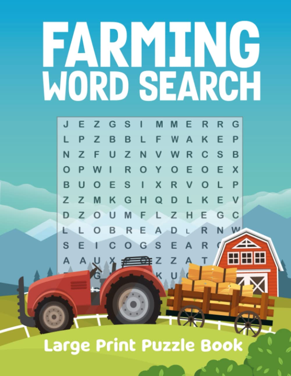 Farming Word Search Large Print Puzzle Book: Farm Life Word ...