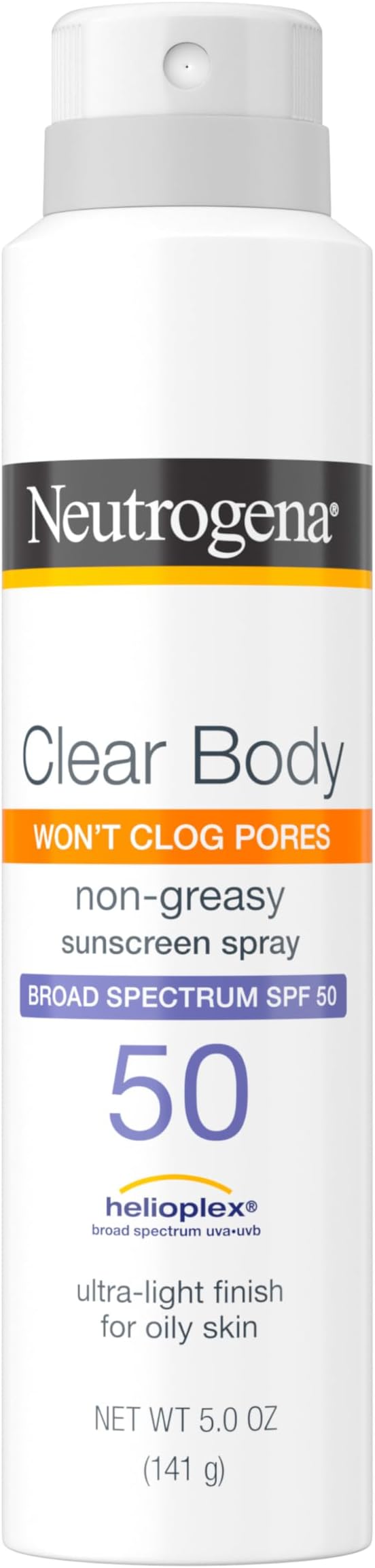 Amazon.com: Neutrogena Clear Body SPF 50 Sunscreen Spray, Non-Greasy ...