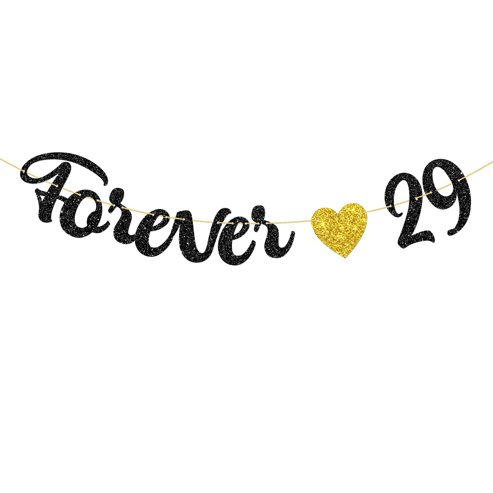 Amazon.com: WeBenison Forever 29 Banner/Happy 29th Birthday Banner ...
